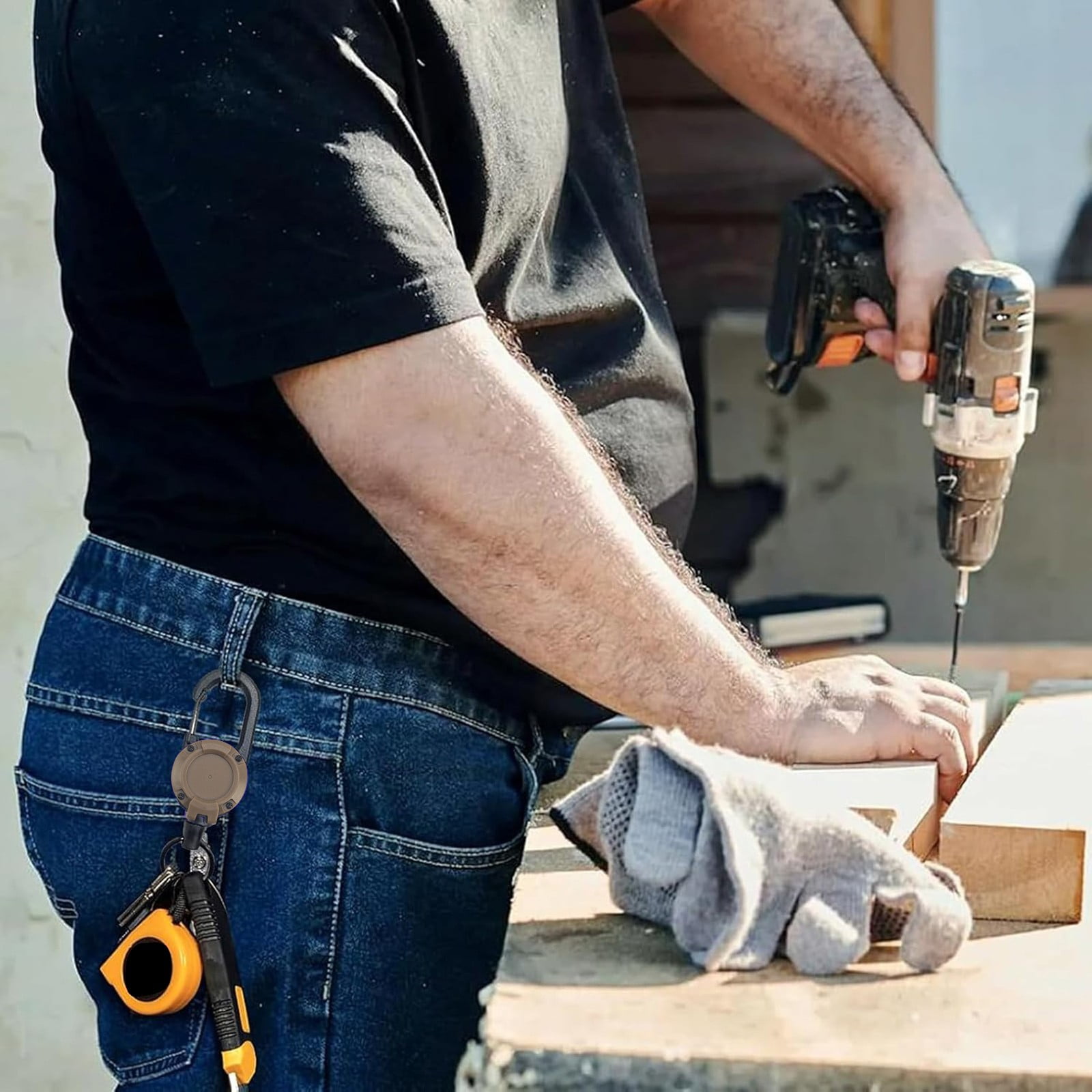 4 Pack Heavy Duty Badge Reel with 23.6" Steel Cord – Retractable ...