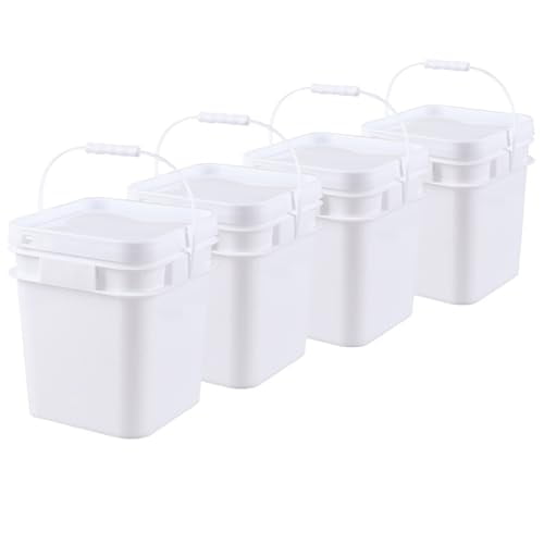 4-Pack Heavy-Duty Buckets: Reliable Storage for Your Family's Needs ...