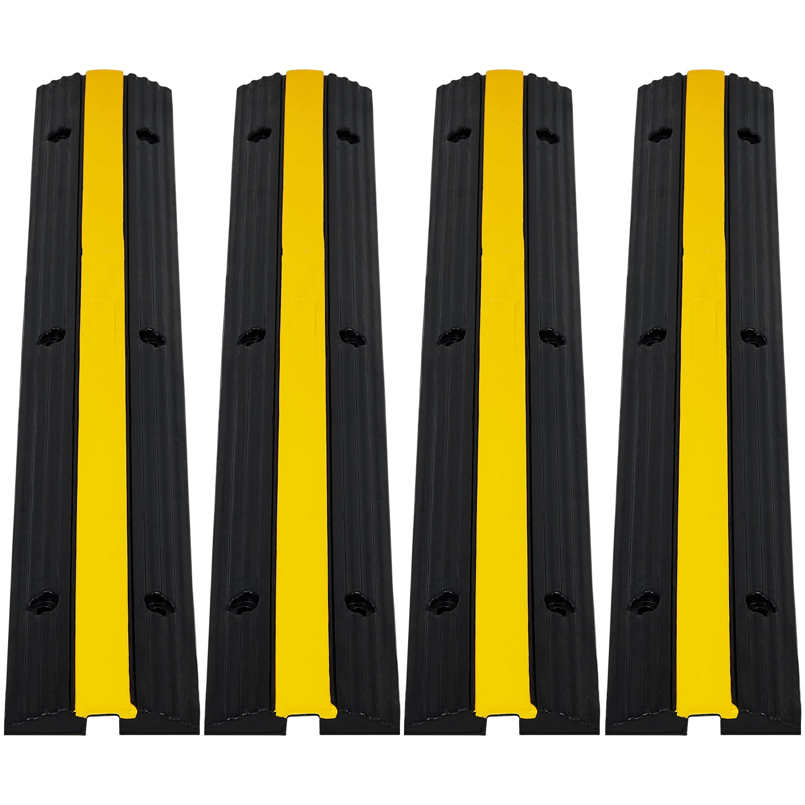 4-Pack Heavy Duty Cable Protector Ramps - 22,000 lb Load Capacity ...