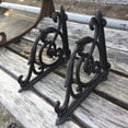 4 Pack Heavy Duty Cast Iron Wall Brackets, Antique Rustic Black ...