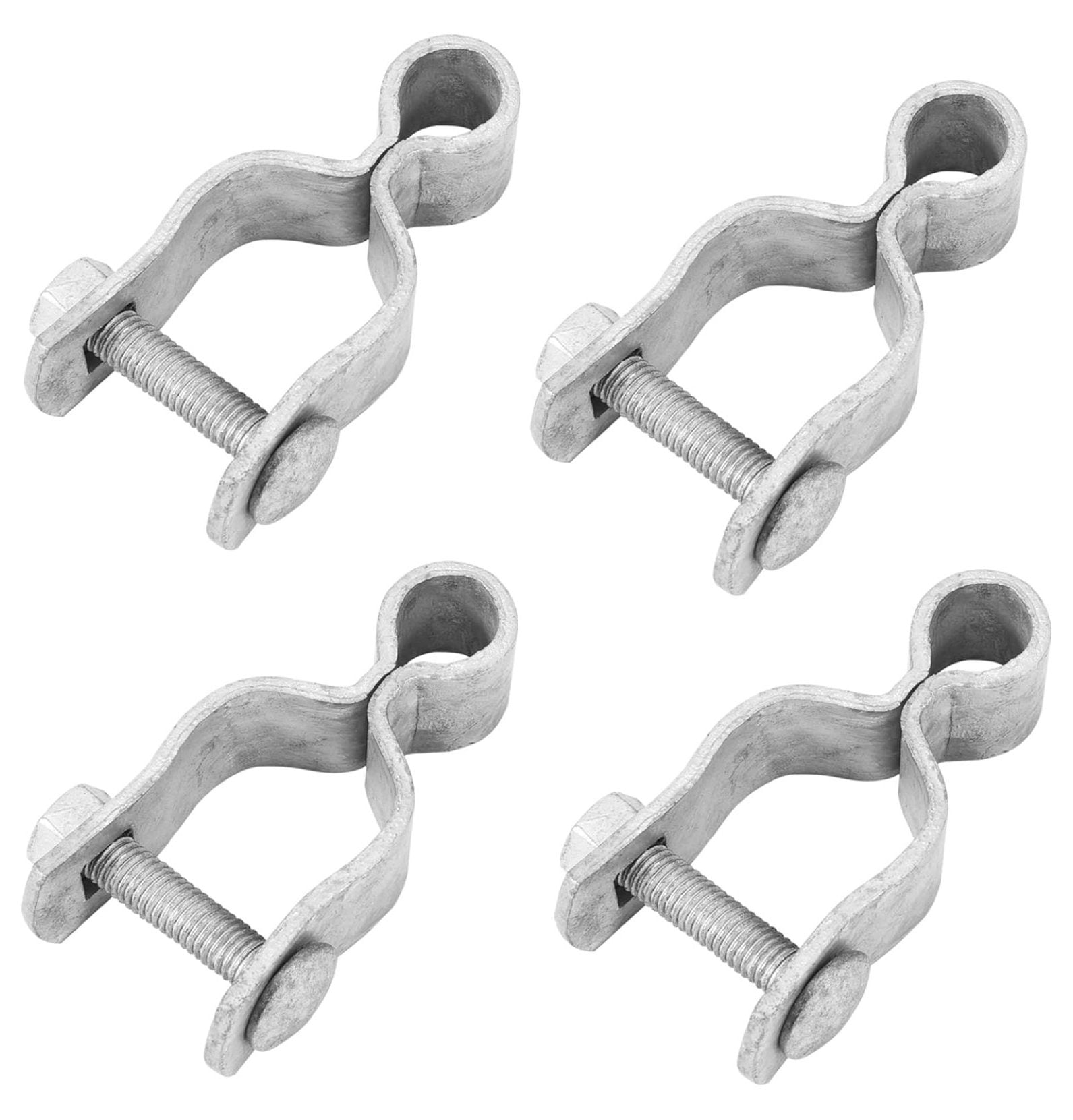 4 Pack Heavy Duty Chain Fence Solid Gate Post Hinge Galvanized, for 1-3 ...