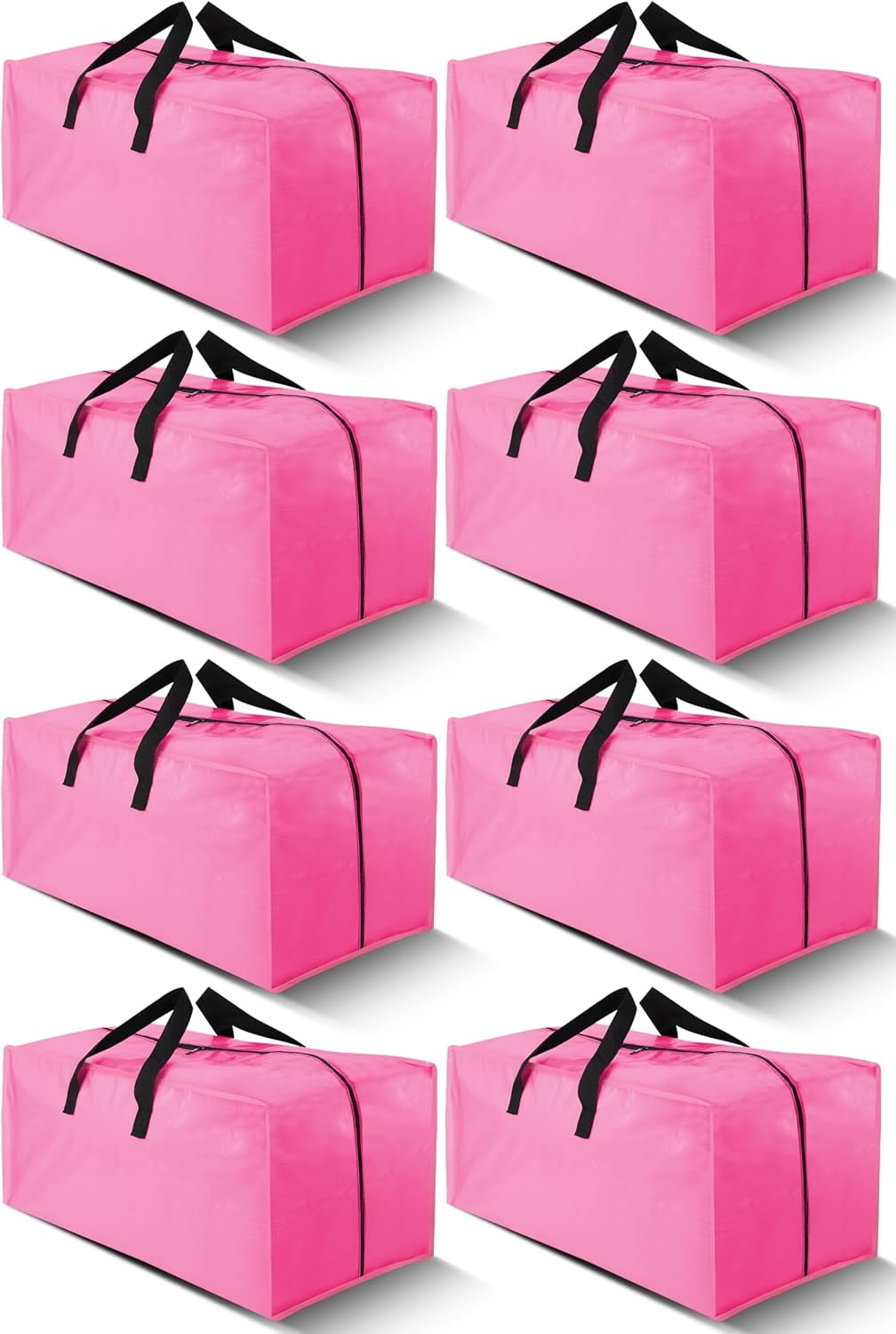 4 Pack Heavy Duty Extra Large Moving Bags with Backpack Straps - Strong ...