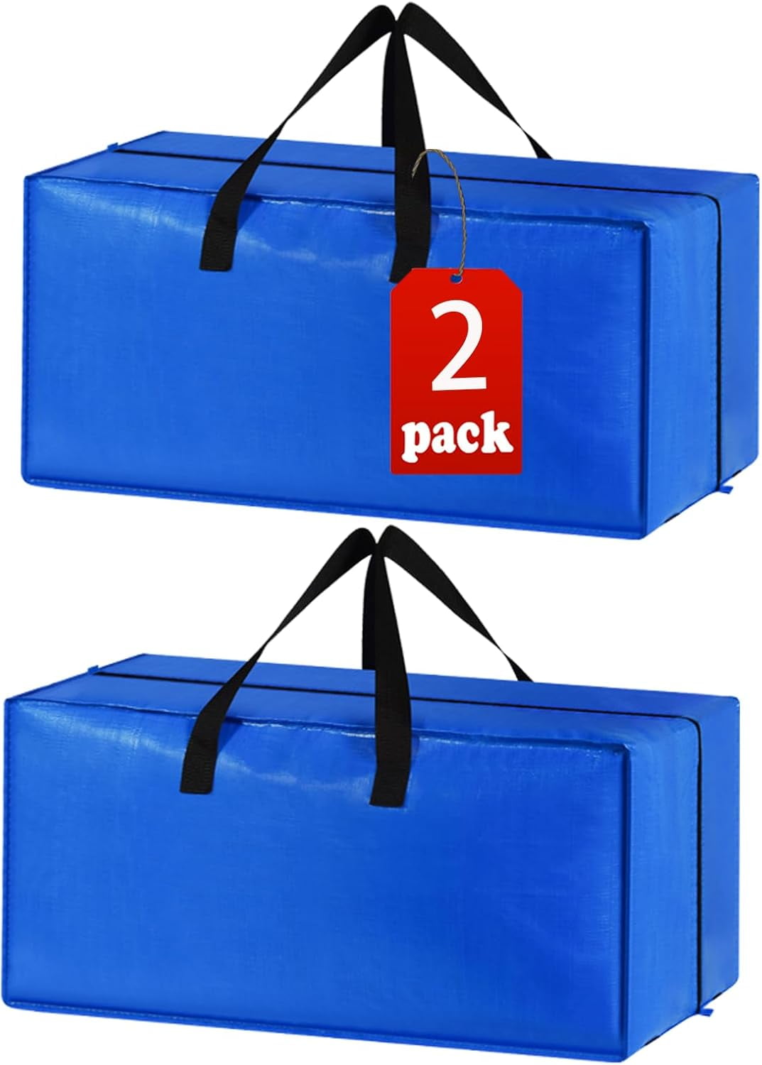 4 Pack Heavy Duty Extra Large Moving Bags Storage Tote - Strong Handles ...