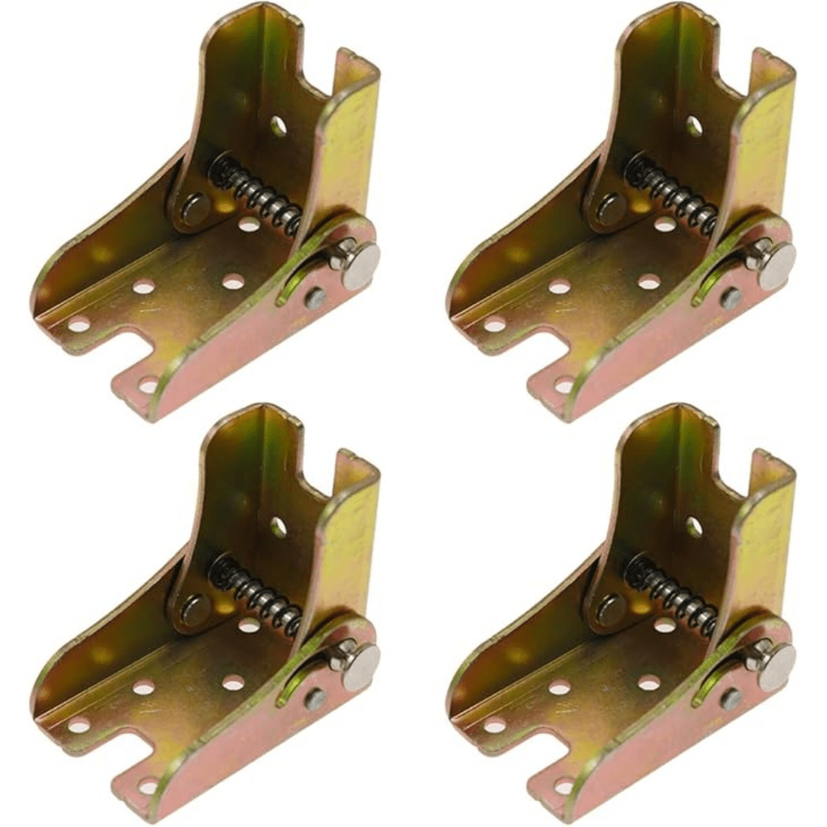 4-Pack Heavy Duty Iron Folding Brackets with Self-Lock Hinges ...