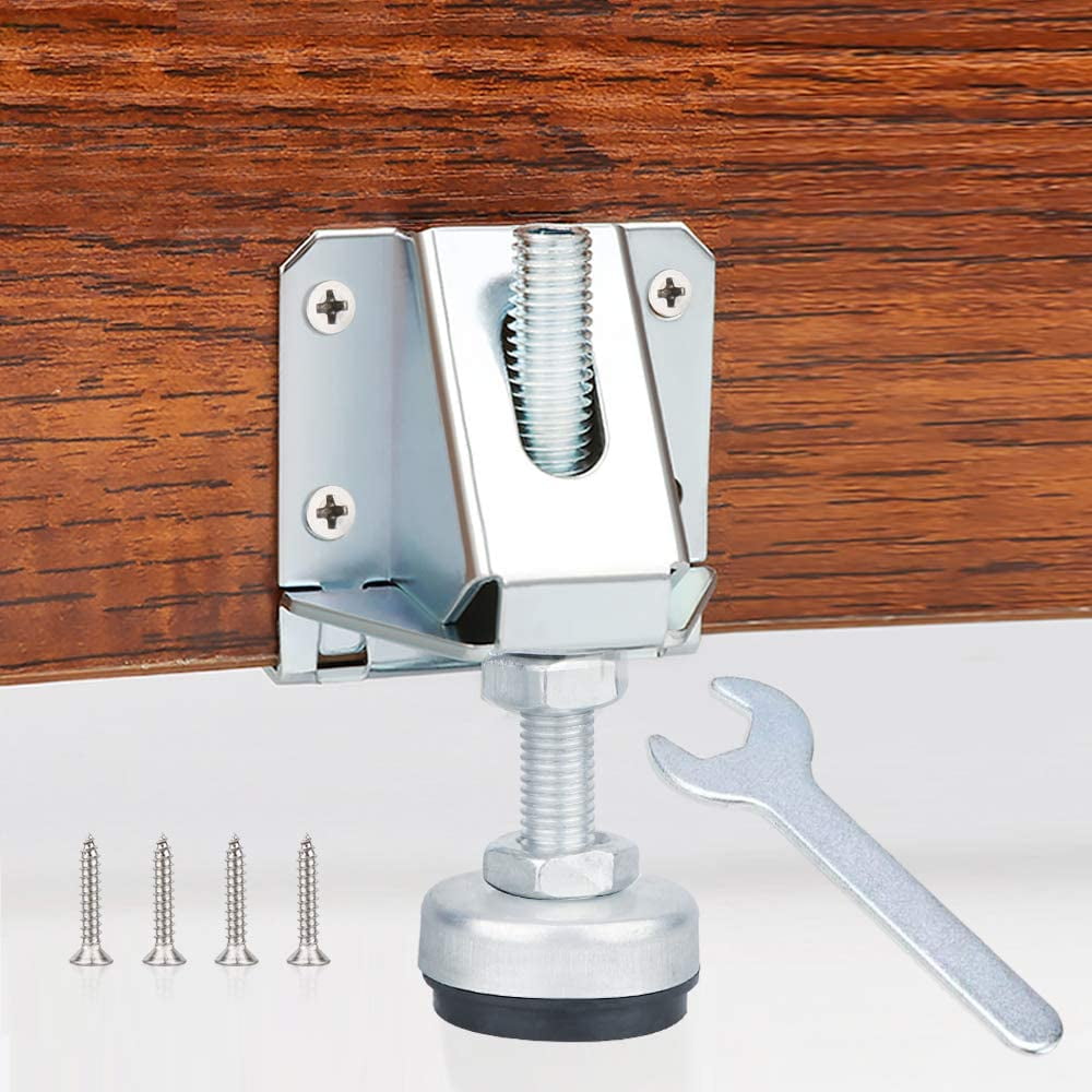 4 Pack Heavy Duty Leveling Feet, Furniture Leg Adjustable Load Levelers ...