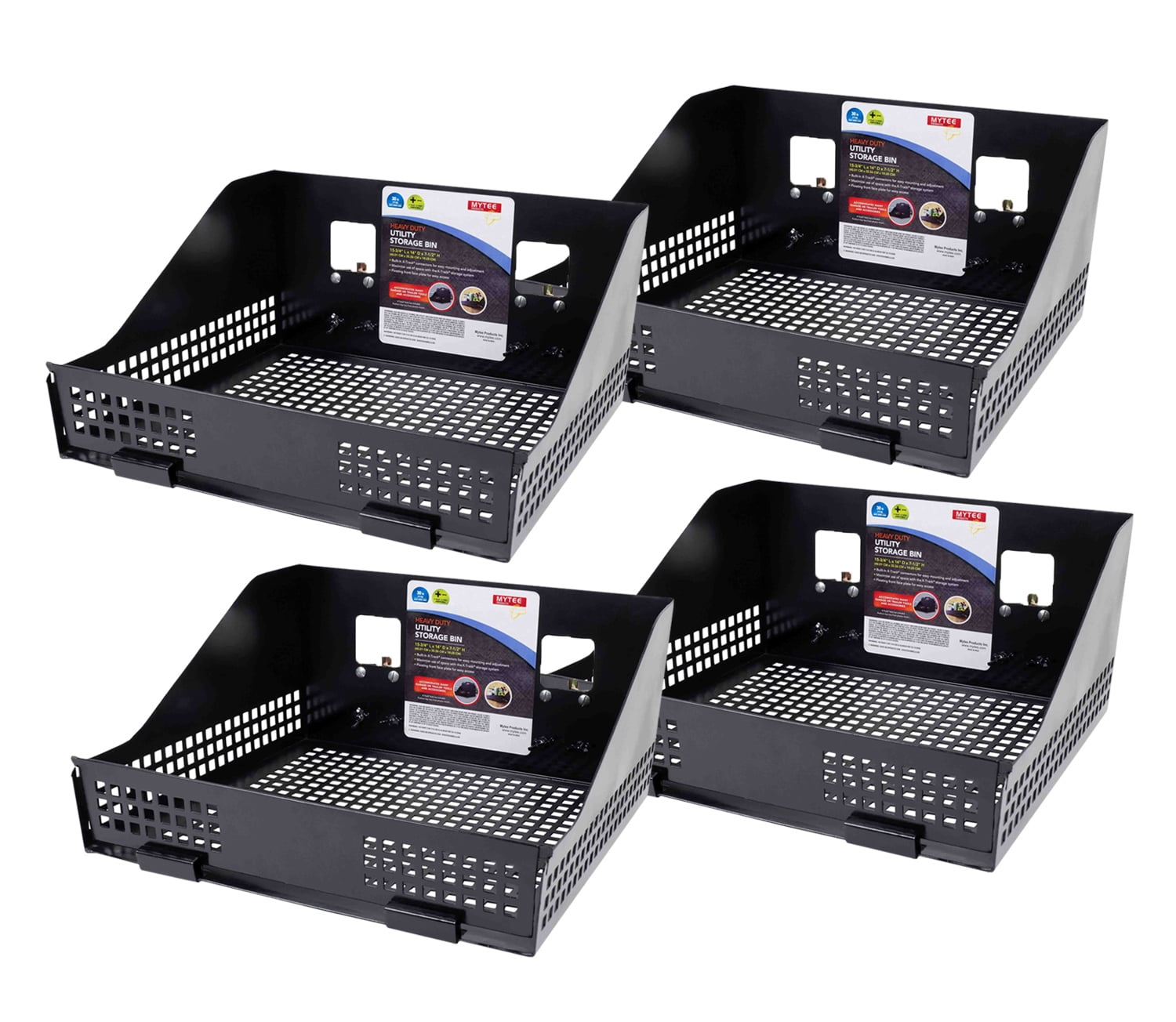 (4 Pack) Heavy Duty Metal E-Track Bin, 30 lb Capacity - Walmart.com