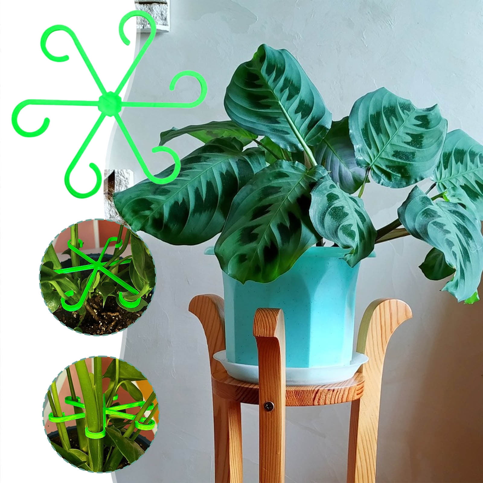 4-Pack Heavy Duty Plant Support Stakes for Climbing Plants, Adjustable ...