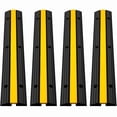 4 Pack Heavy Duty Rubber Cable Protector Ramps for Driveway-22046 Lbs ...