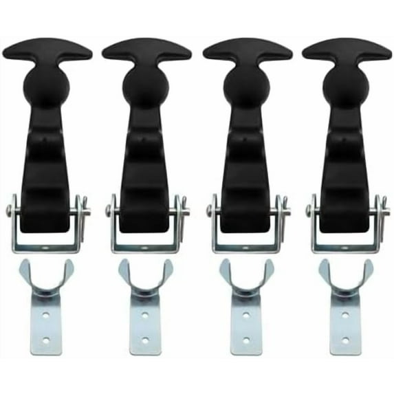 4-Pack Heavy-Duty Rubber Latches for RV Battery Boxes, Toolboxes, Tool ...