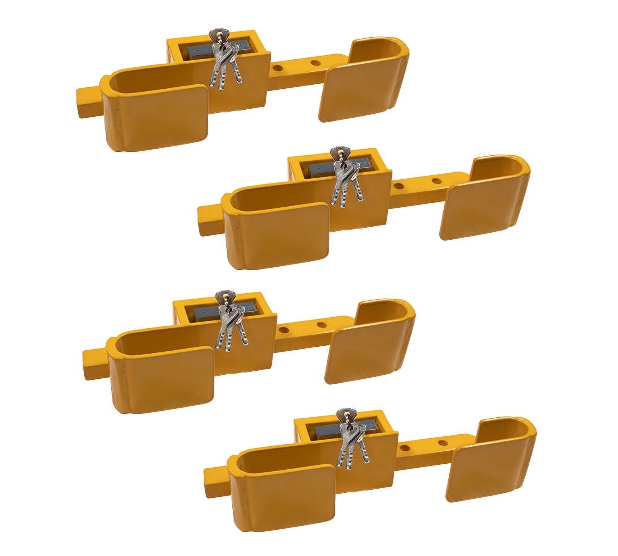 4 Pack Heavy Duty Shipping Container Door Lock w/ Padlock (4 Keys) - 9 ...