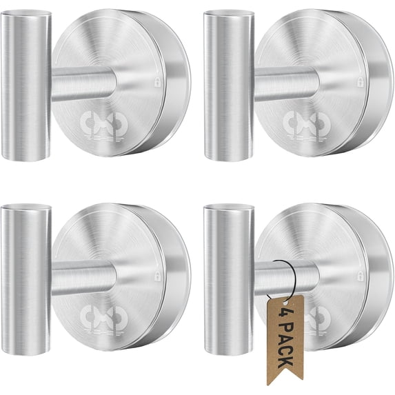 4 Pack Heavy Duty Suction Cup Hooks for Shower & Glass Window, No Drill ...