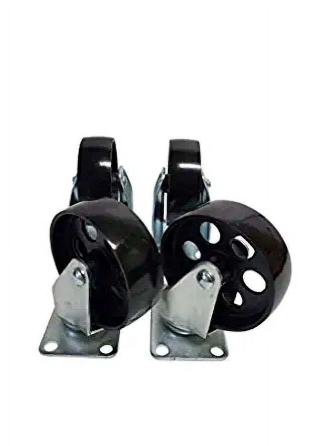4-Pack Heavy Load 3" Steel Casters (2-Swivel and 2-Fixed) - Walmart.com