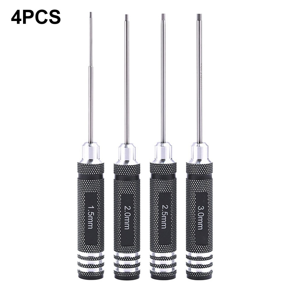4-Pack Hex Screwdriver Set Model Tool .5/2.0/2.5/3.0Mm Black For Remote ...