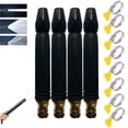 4 Pack High Pressure Power Washer Nozzles with 8 Hose Clamps Bundle for ...