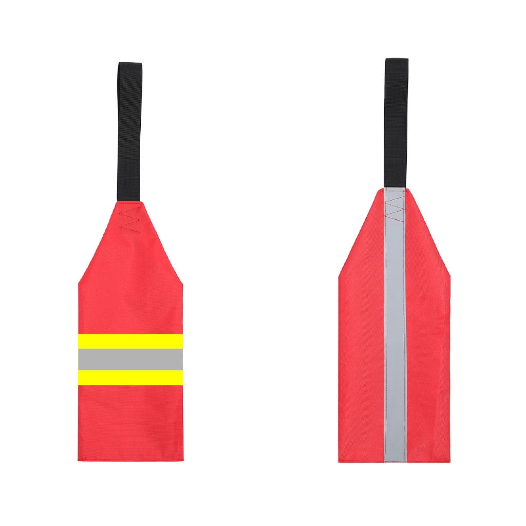 4 Pack High Visibility Safety Flag - Red Warning Flag with Reflective ...