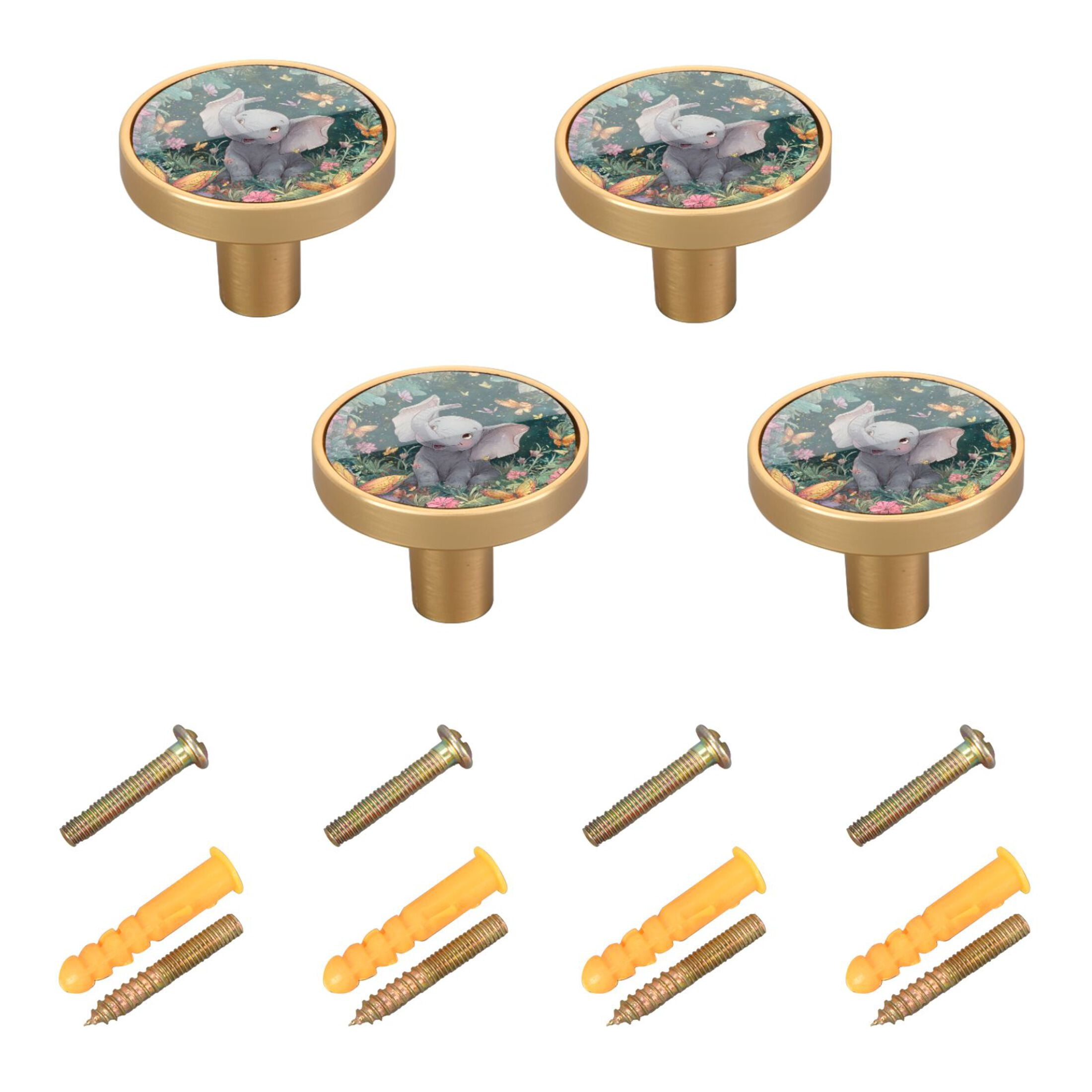 4-Pack Home Cabinet Knob Furniture Drawer Knob for Cabinets & Walls ...