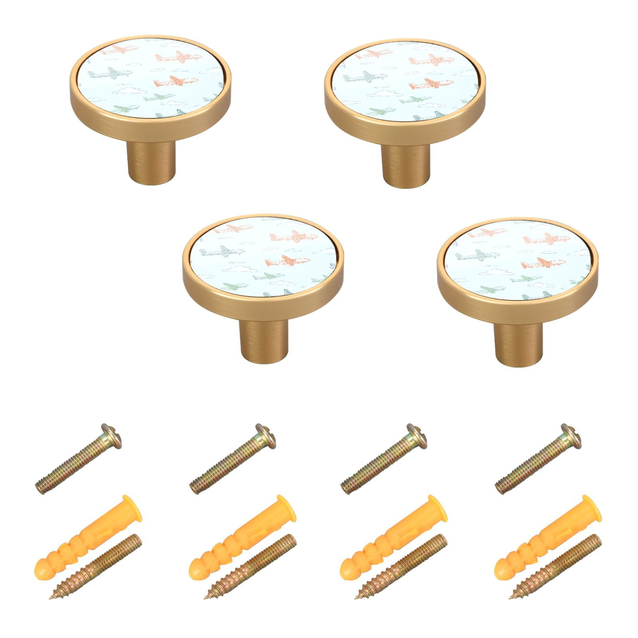 4-Pack Home Cabinet Knob Furniture Drawer Knob for Cabinets & Walls ...