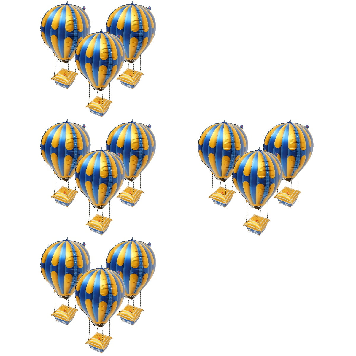 4 Pack Hot Air Balloon Classroom Decorations Aluminum Balloons Helium ...