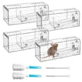 4 Pack Humane Mouse Trap for Indoor Outdoor, Catch and Release Mouse ...