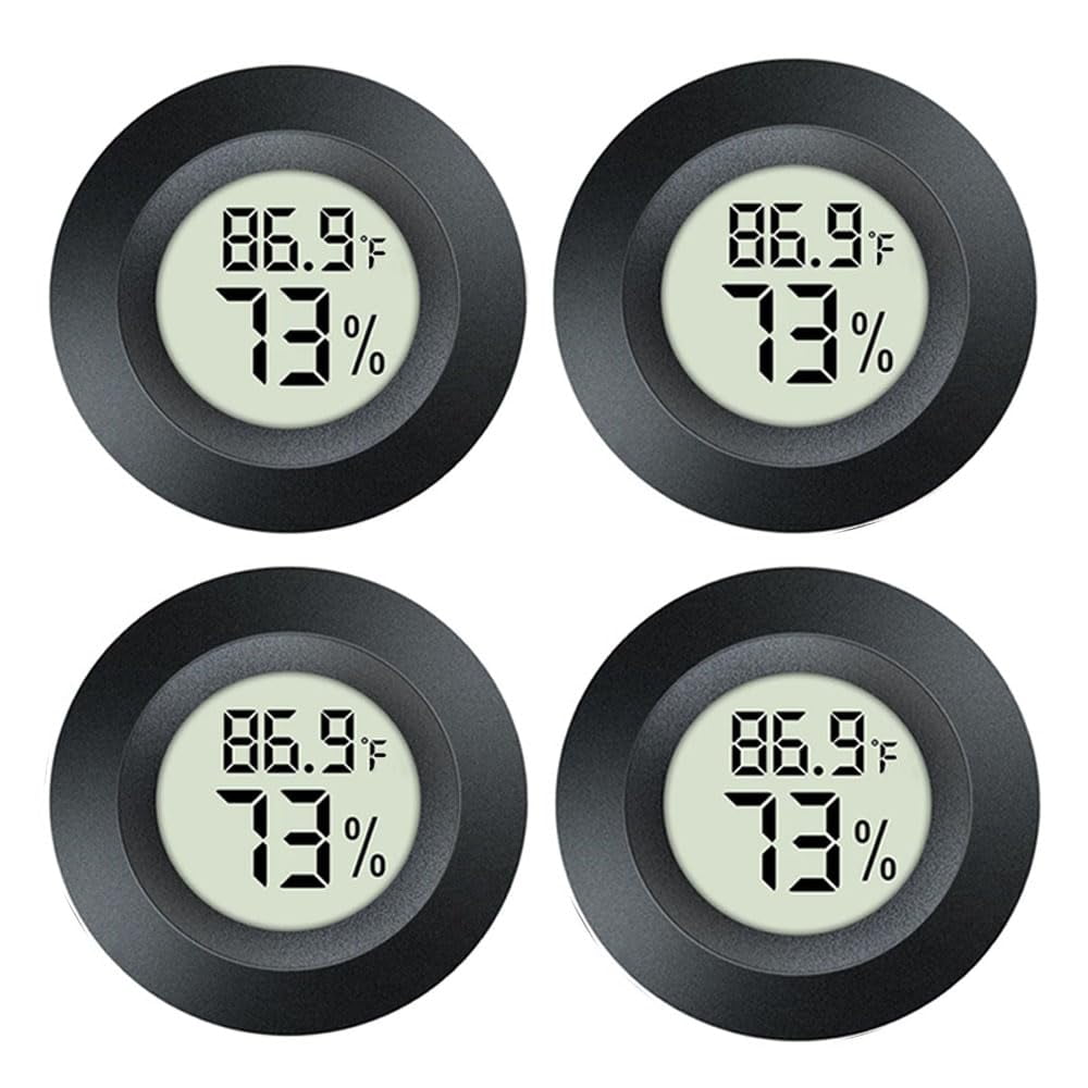 4 Pack Hygrometer Thermometer Digital Humidity Meter Indoor/Outdoor ...