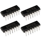 4 Pack IC Logic - 74LS04 14 Pin Hex Inverter - Walmart.com
