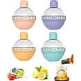 4 Pack Ice Ball Maker, Candy Color Ice Ball Maker Mold, Round Whiskey ...