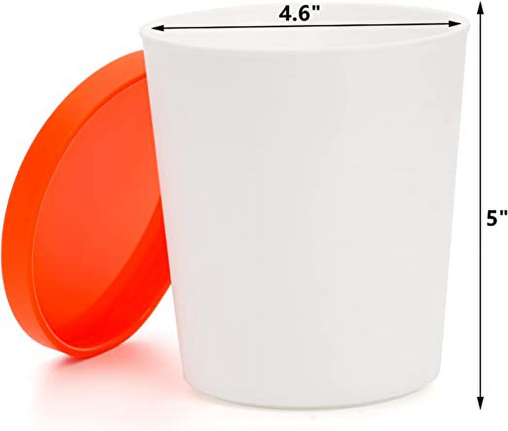 4 Pack Ice Cream Containers, Freezer Storage Tubs with Silicone Lids ...