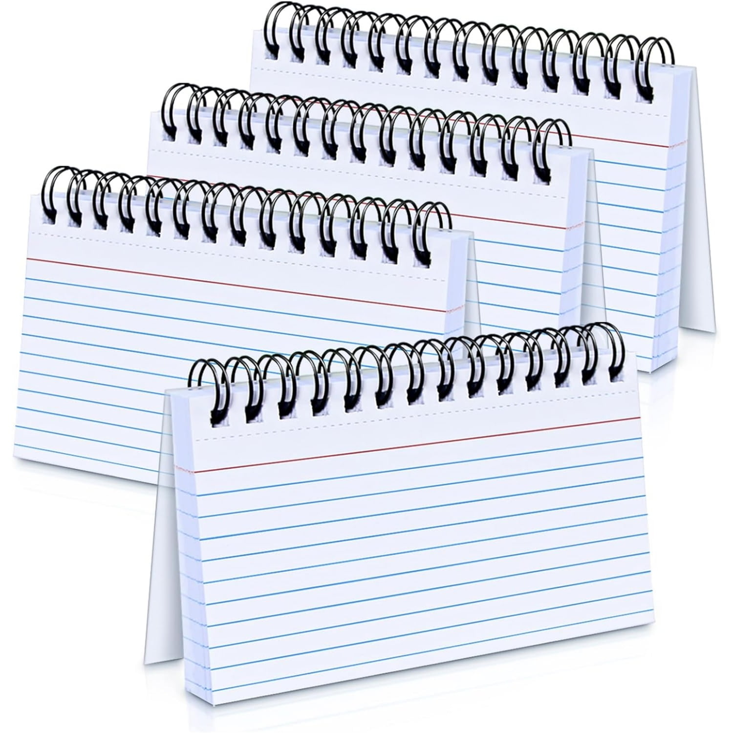 4 Pack Index Cards Topboutique Flash Cards with Waterproof Covers ...
