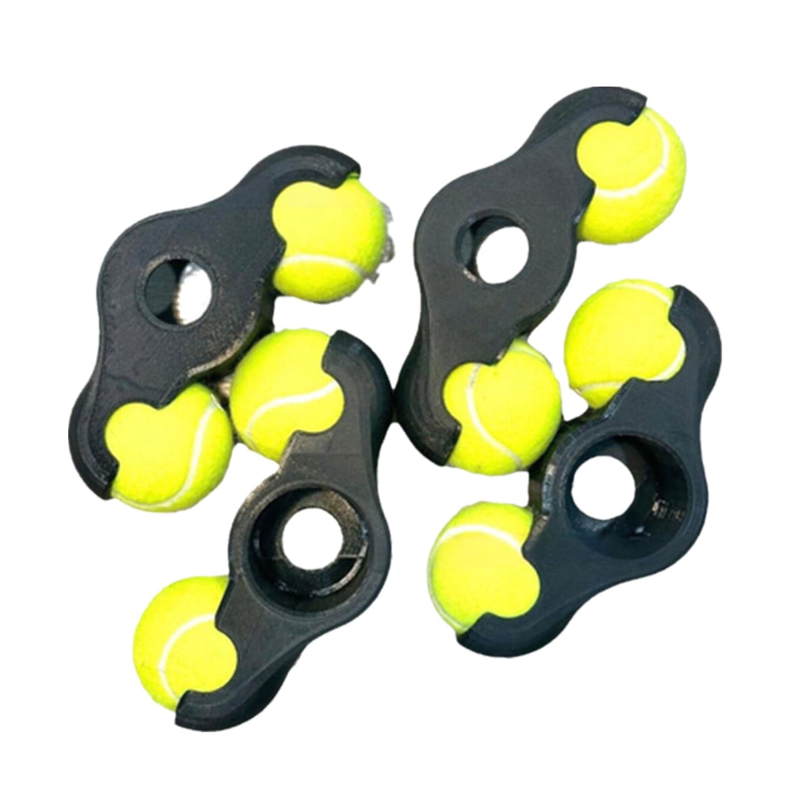 4 Pack Indoor Cycling Snap Feet Adapters with 8 Pack Tennis Balls ...