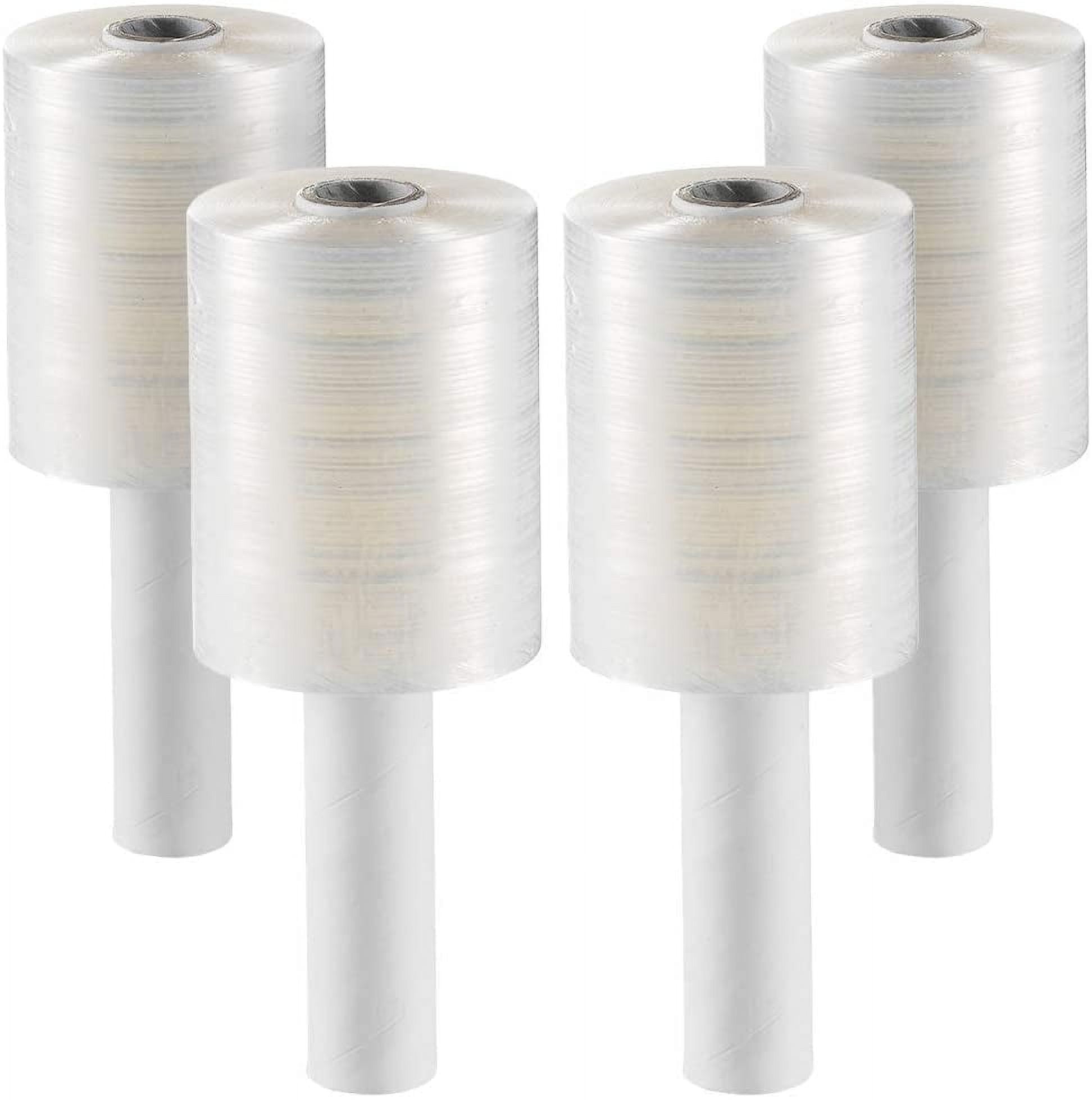 4 Pack Industrial Strength Mini Hand Stretch Wrap 5" - 1000 Roll | 74 ...