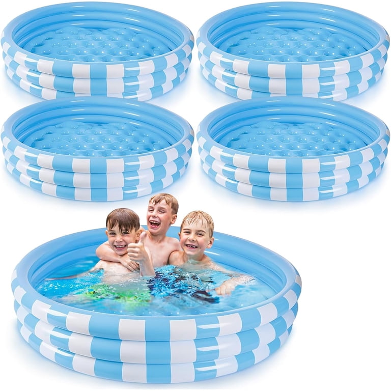Kids Kiddie Pool VioraWhite 4-Pack Inflatable Toddler Pools - 48 Inch ...