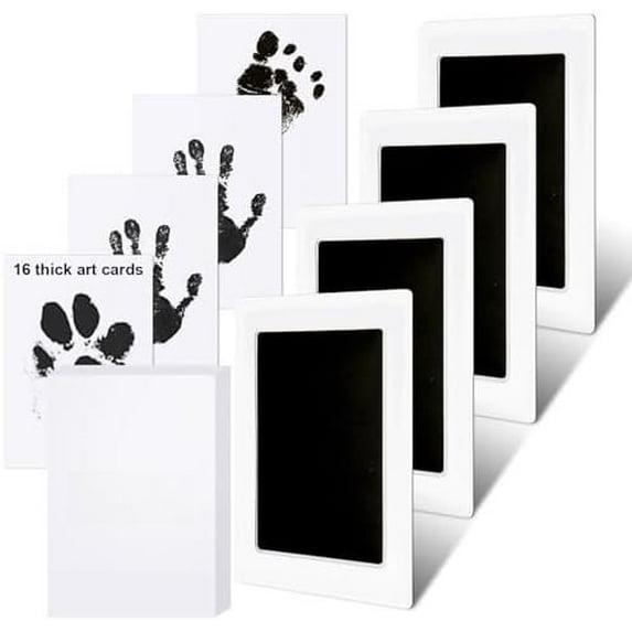 4 Pack Inkless Hand and Footprint Kit - Mess Free Clean Touch Ink Pad ...