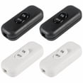 4 Pack Inline Cord Switch AC 250V 6A On-Off,Lamp Cord Button Torpedo ...