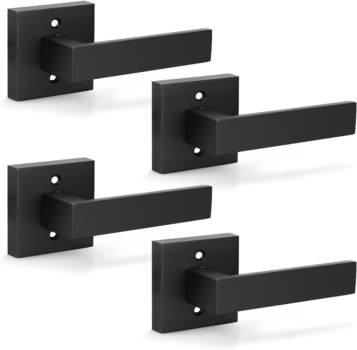 4 Pack Interior Black Door Handles Dummy Door Knobs No-Functioning ...