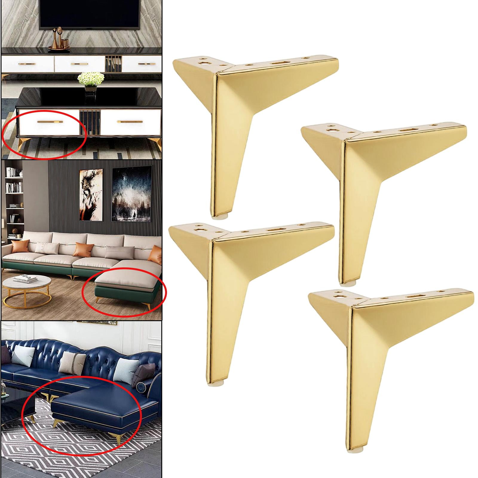 4 Pack Iron Furniture Sofa Legs, Modern Style Furniture Triangle Sofa ...
