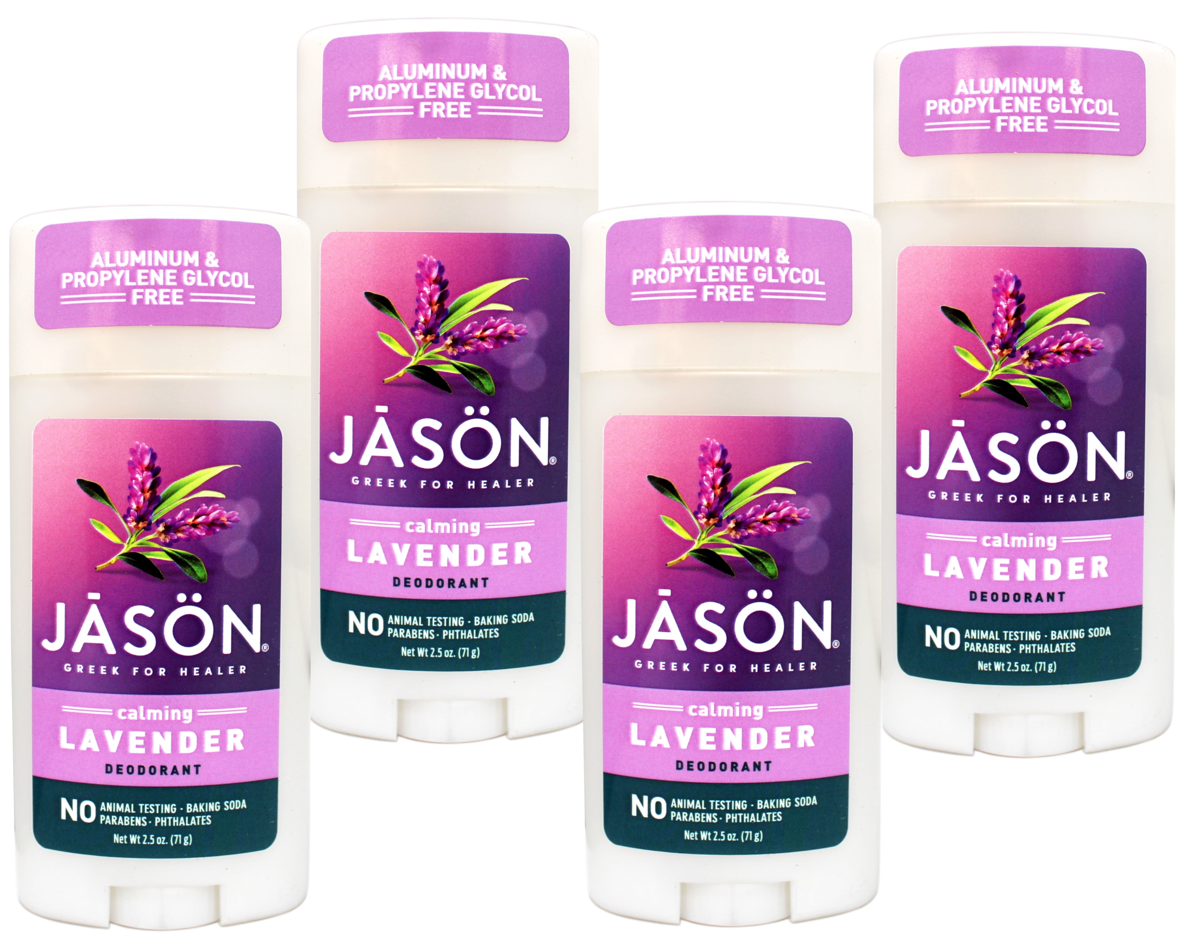 4 Pack - Jason Deodorant Stick Calming Lavender, 2.5 OZ - Walmart.com