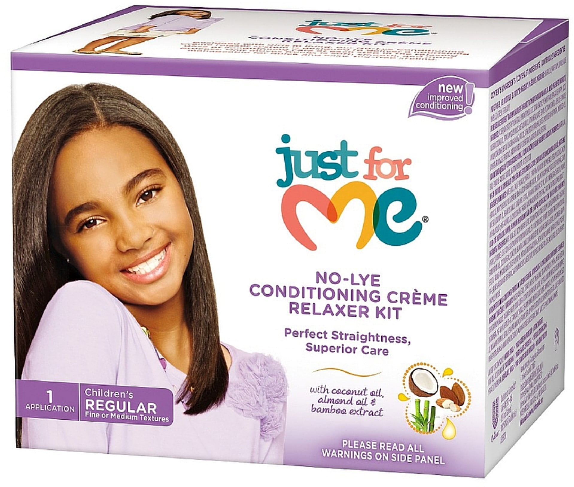 4 Pack - Just For Me No-Lye Regular Conditioning Creme Relaxer Kit 1 ea ...