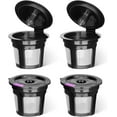 4 Pack K Cup Coffee Filters,Universal Fit Reusable Coffee Filters with ...