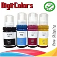 4 Pack Kcmy Ink Refill Bottles 502 T502 Et-3750 Et-3830 Et-3843 Et-3850 ...