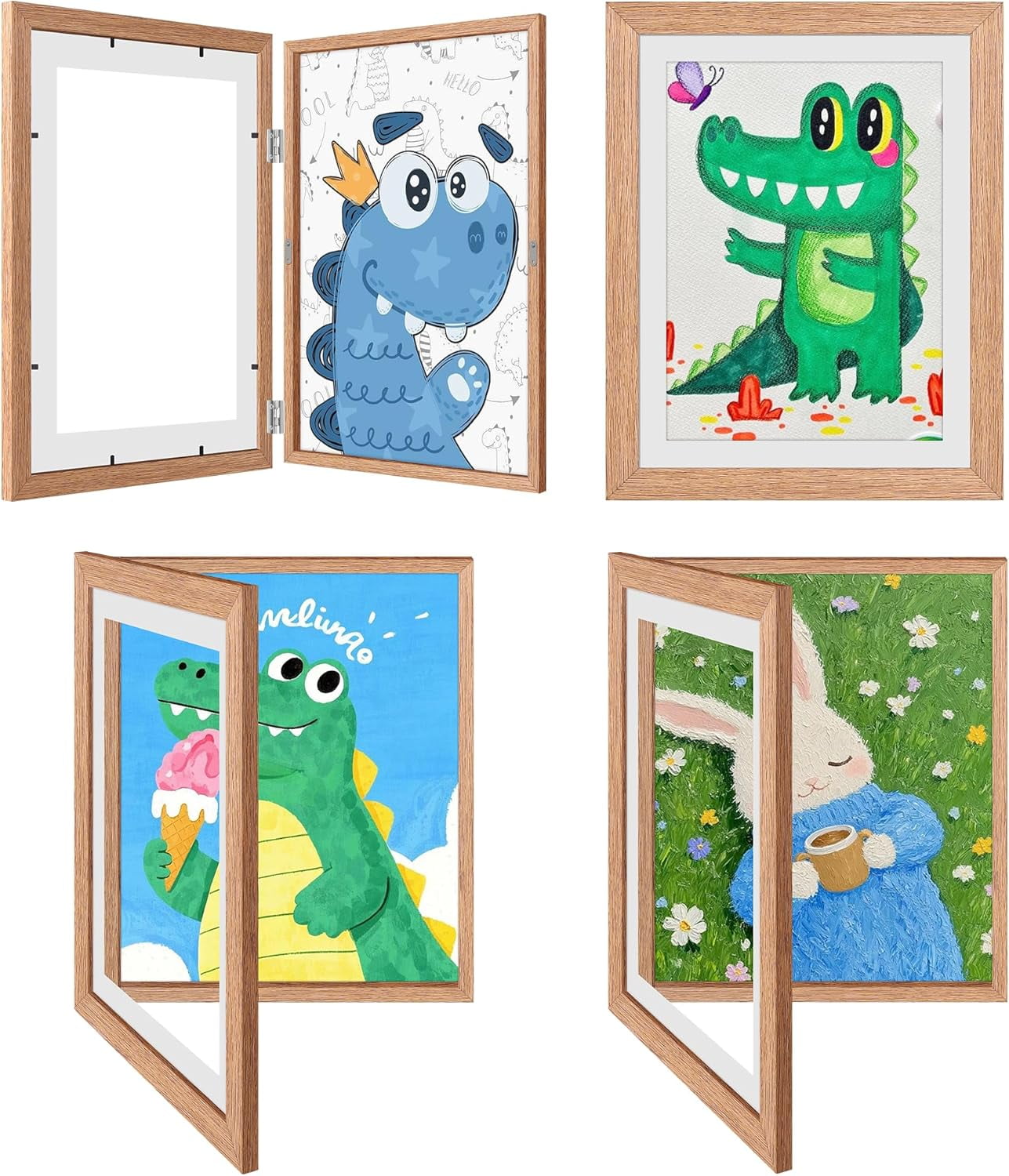 4 Pack Kids Artwork Frames Changeable 8.5 x 11 Inch Children Art ...