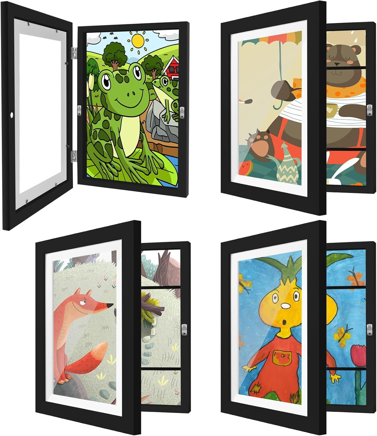 4 Pack Kids Artwork Frames Changeable 8.5 x 11 Inch Children Art ...