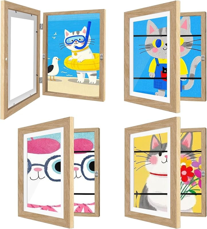 4 Pack Kids Artwork Frames Changeable 8.5 x 11 Inch Children Art ...