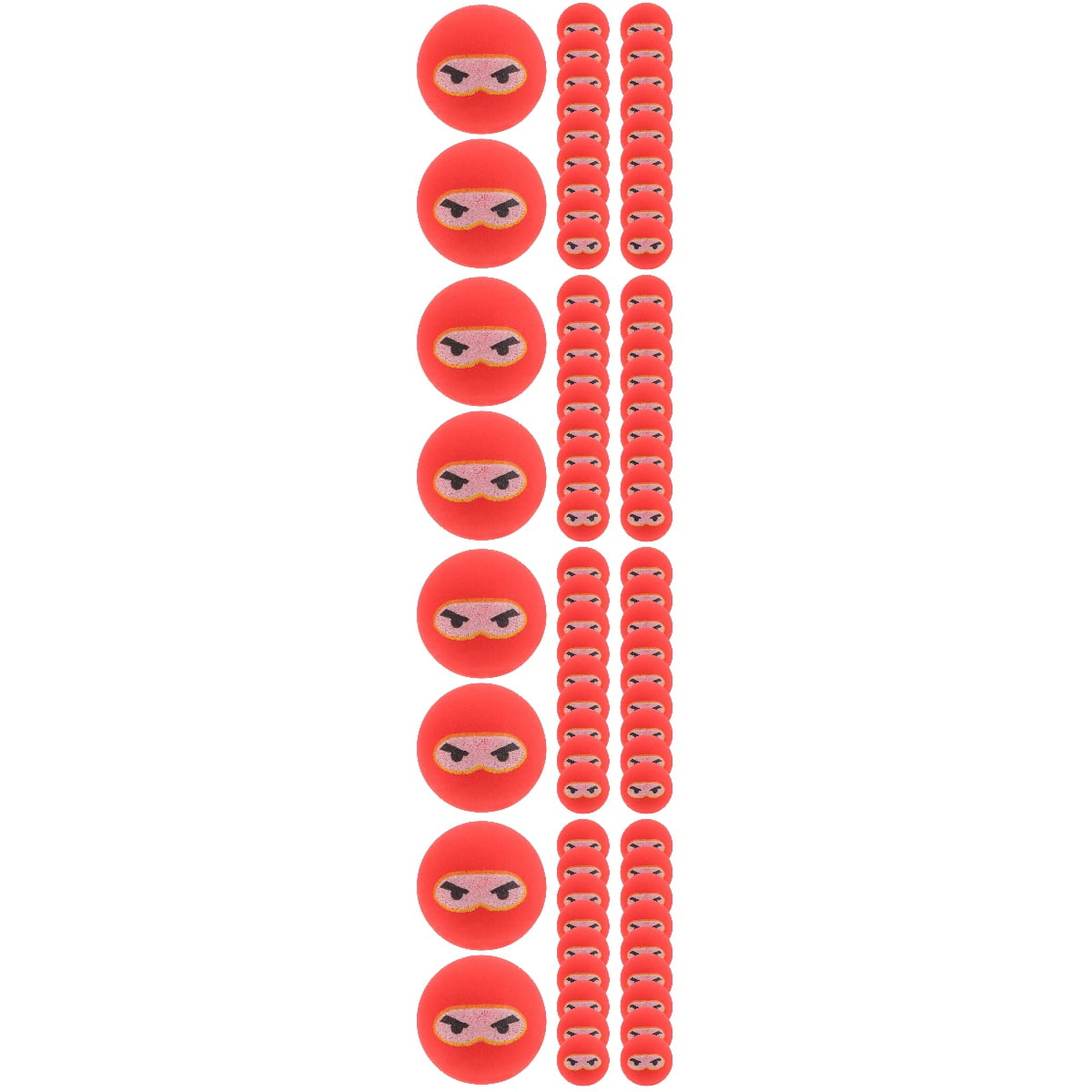 4 Pack Kids Bouncy Balls Ninja Bouncing Children’s Mini Toys Red ...
