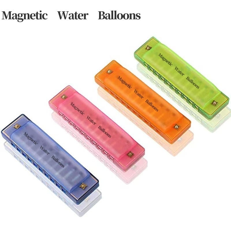 4 Pack Kids Harmonica 10 Hole, Plastic Harmonica for Kids with 4 Colors Educational Toys ...