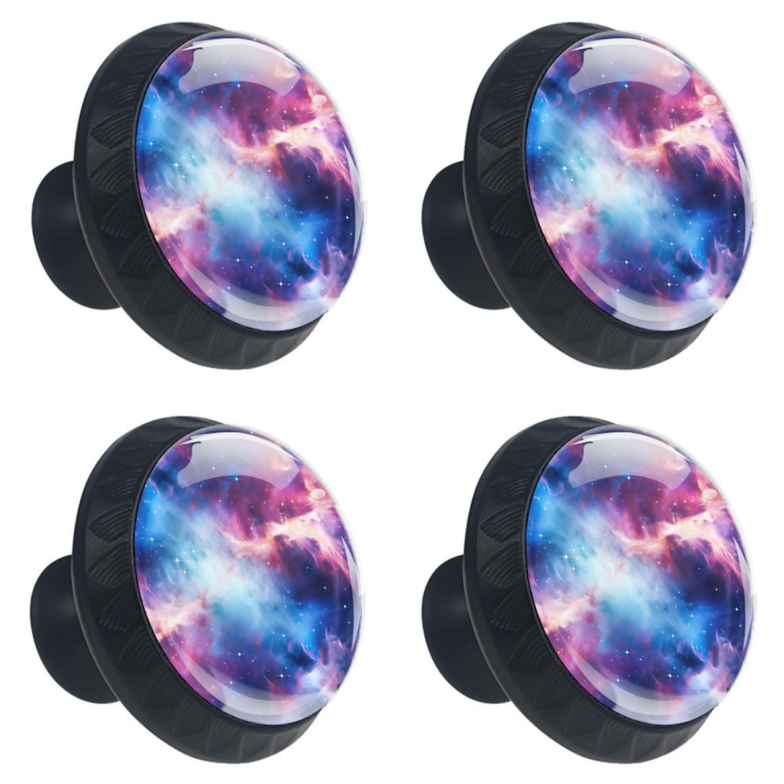 4 Pack Kitchen Cabinet Knobs Universe and Space Drawer Dresser Knobs ...