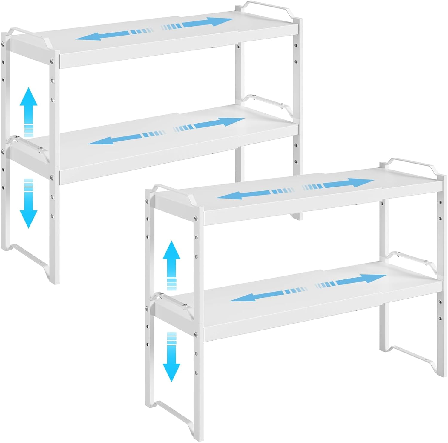 4 Pack Kitchen Cabinet Shelves Organizers,Kitchen Counter Storage Shelf ...