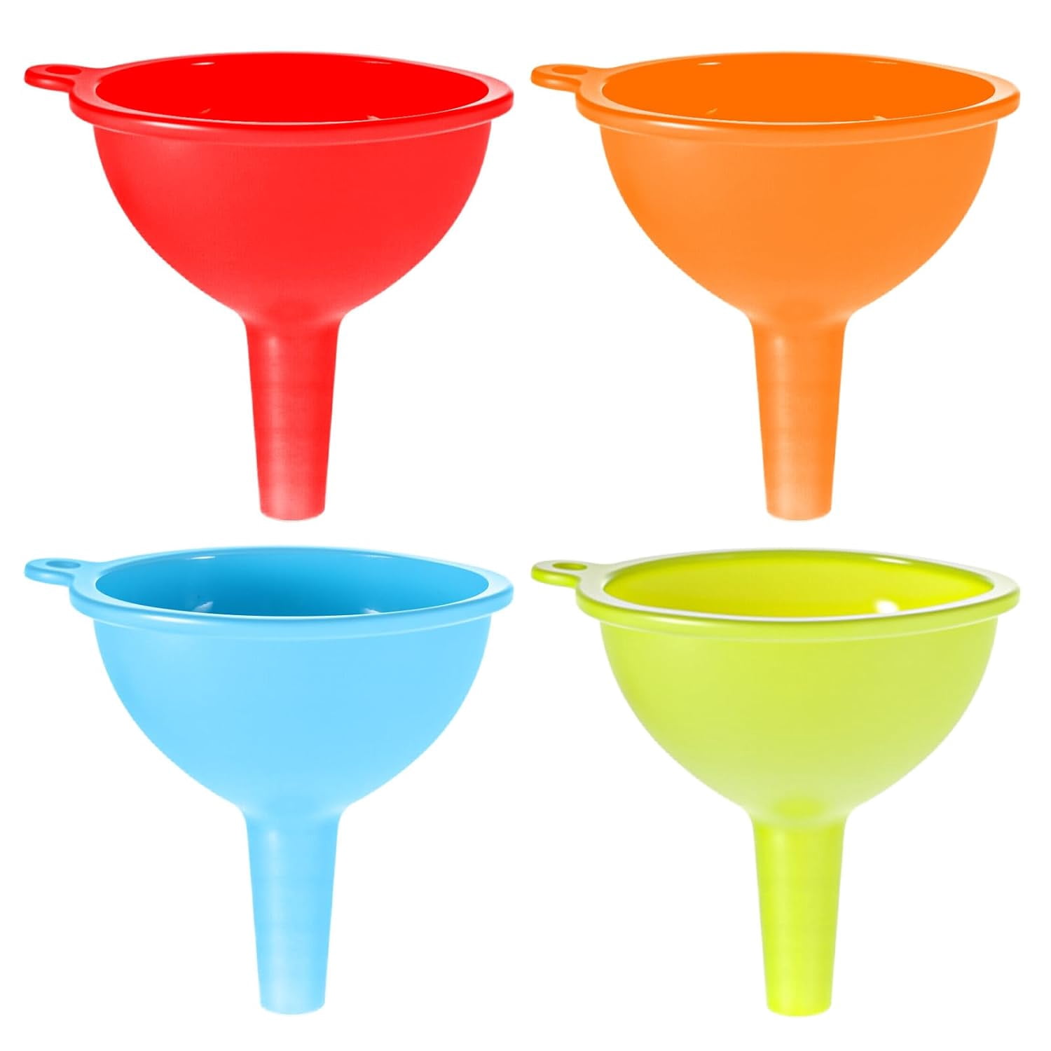 4 Pack Kitchen Silicone Funnel, Kitchen Funnel Set, Canning Silicone ...