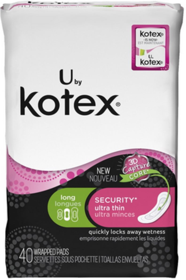 4 Pack - Kotex Ultra Thin Pads Long Unscented 40 Each - Walmart.com