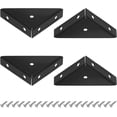 4-Pack L-Shape Corner Brace, 2.56 x 2.56 in Stainless Steel Right Angle ...
