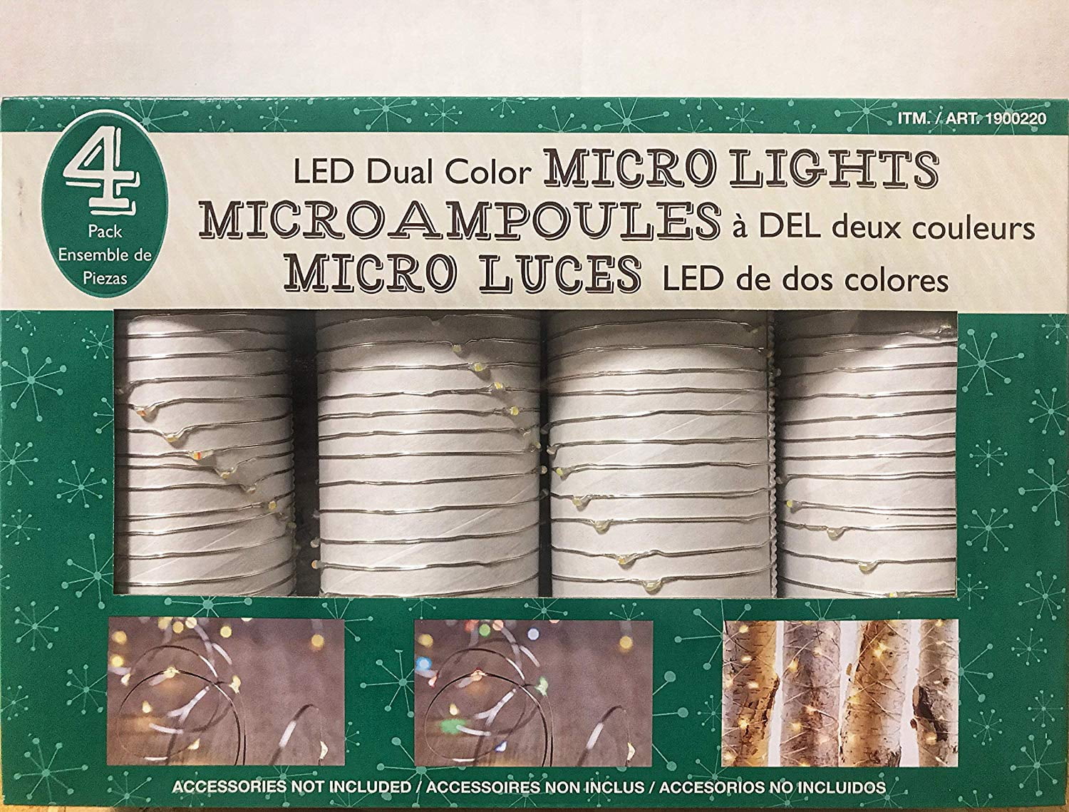 4-Pack LED Dual Color Micro Light Strings Battery Operated - Walmart.com